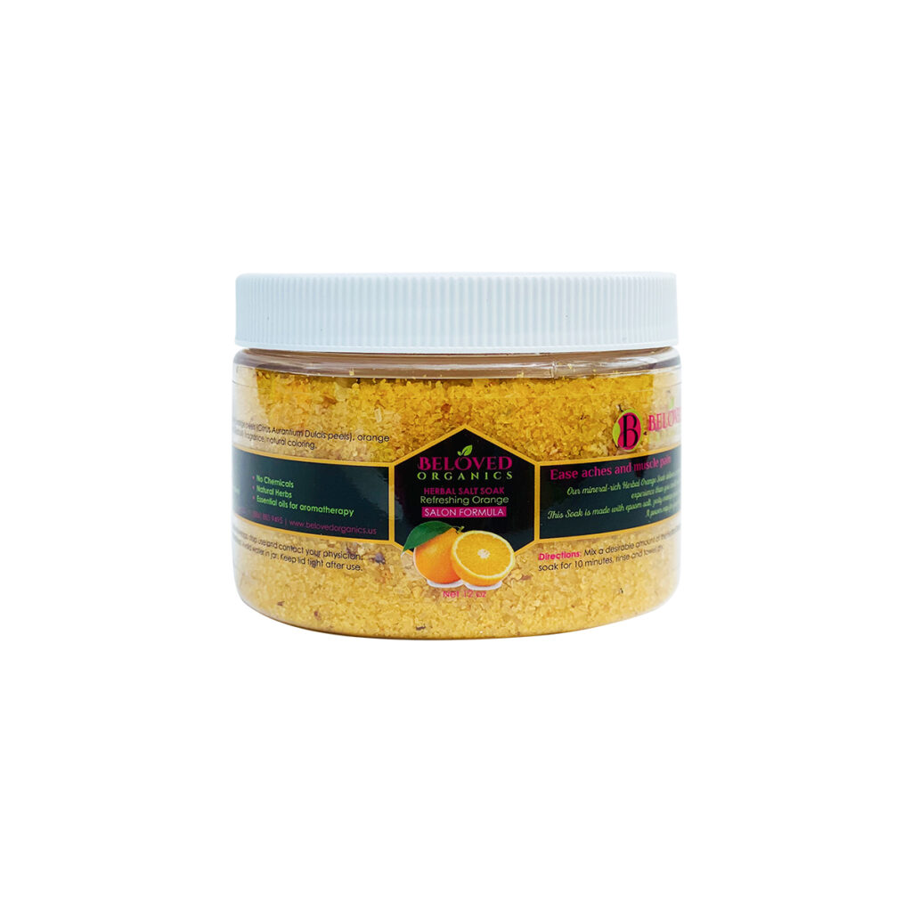 ORANGE HERBAL SALT SOAK - 12 oz - Beloved Organics